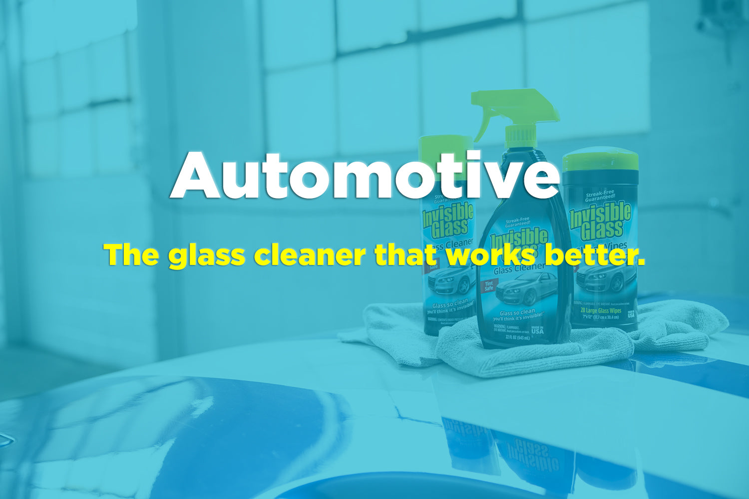 Streak-Free Glass & Window Cleaner for Cars & Home | Invisible Glass