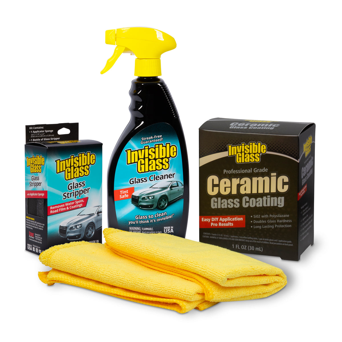 Pro Auto Glass Care 5-Piece Kit – Invisible Glass