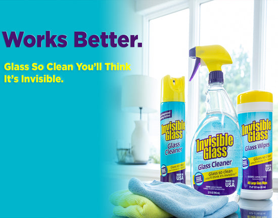 Streak-Free Glass & Window Cleaner for Cars & Home | Invisible Glass
